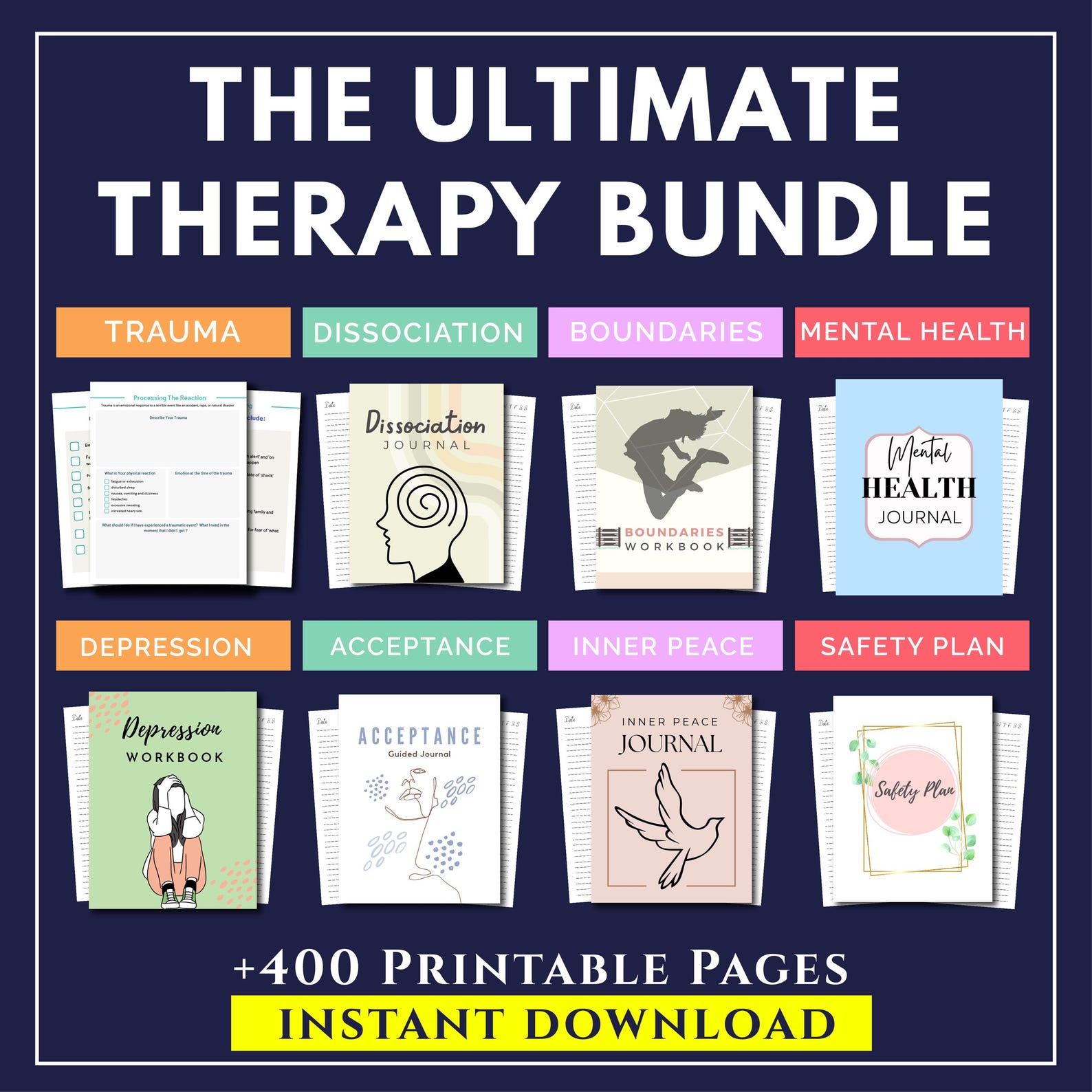 The Ultimate Therapy Bundle With Printable Resources, Therapy ...