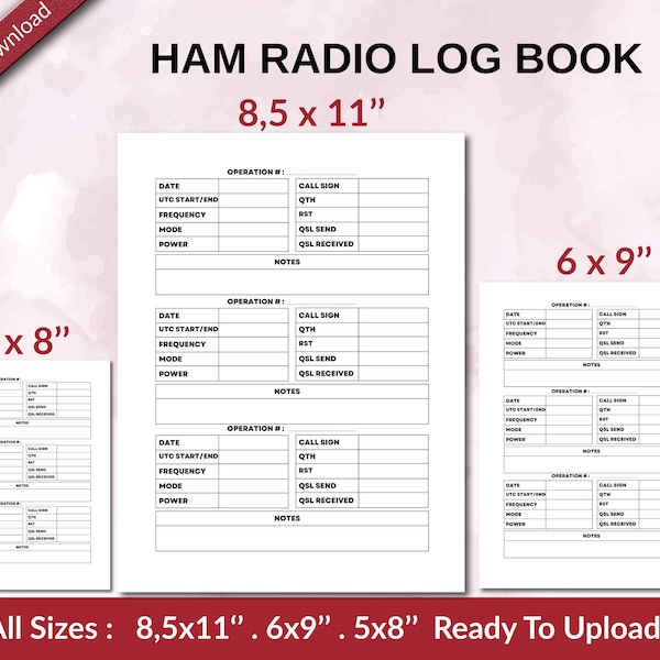 Ham Radio Log Book - Etsy New Zealand