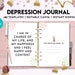 Depression Journal, Therapy Journal, Mental Health Journal, Anxiety ...