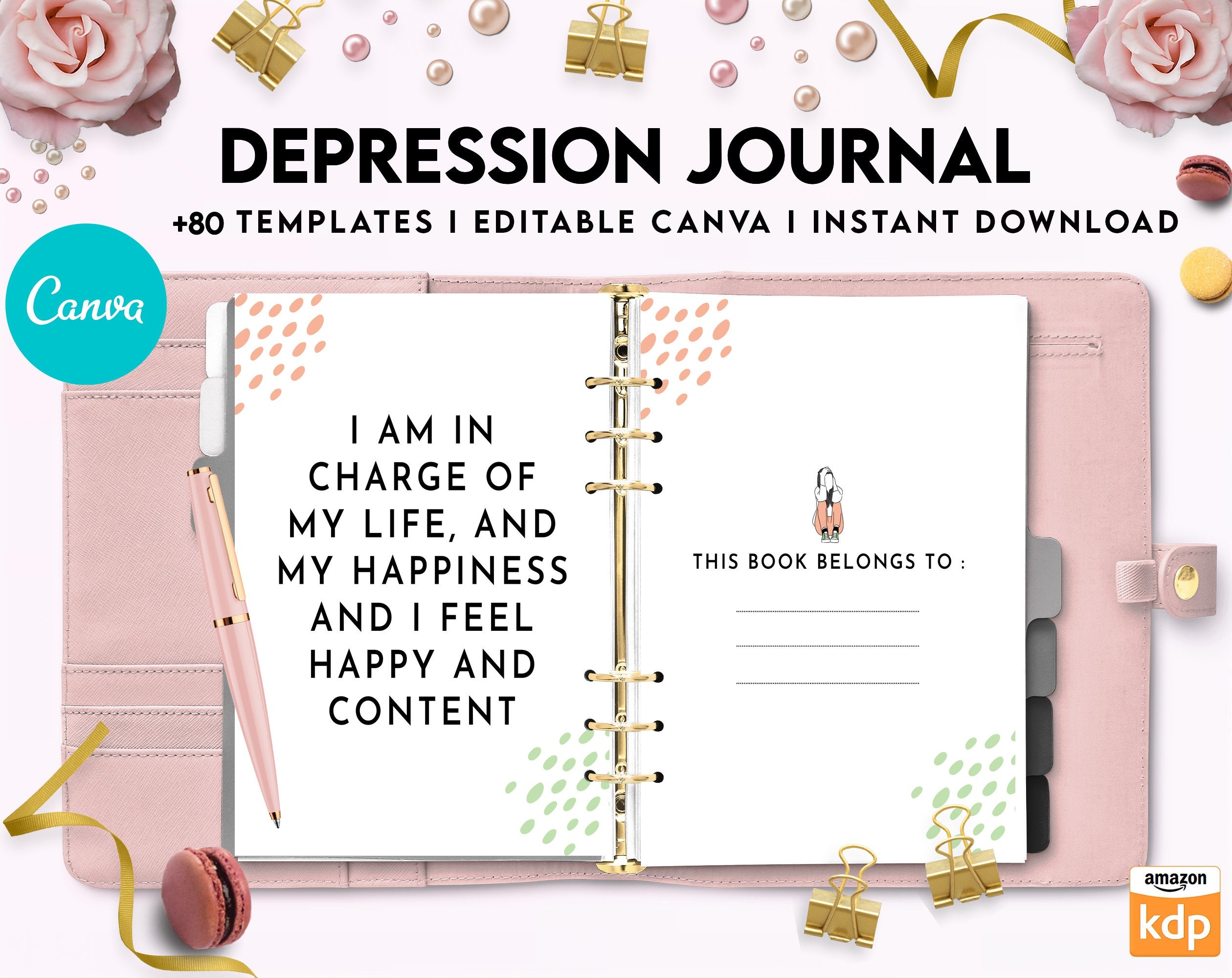 Depression Journal, Therapy Journal, Mental Health Journal, Anxiety ...