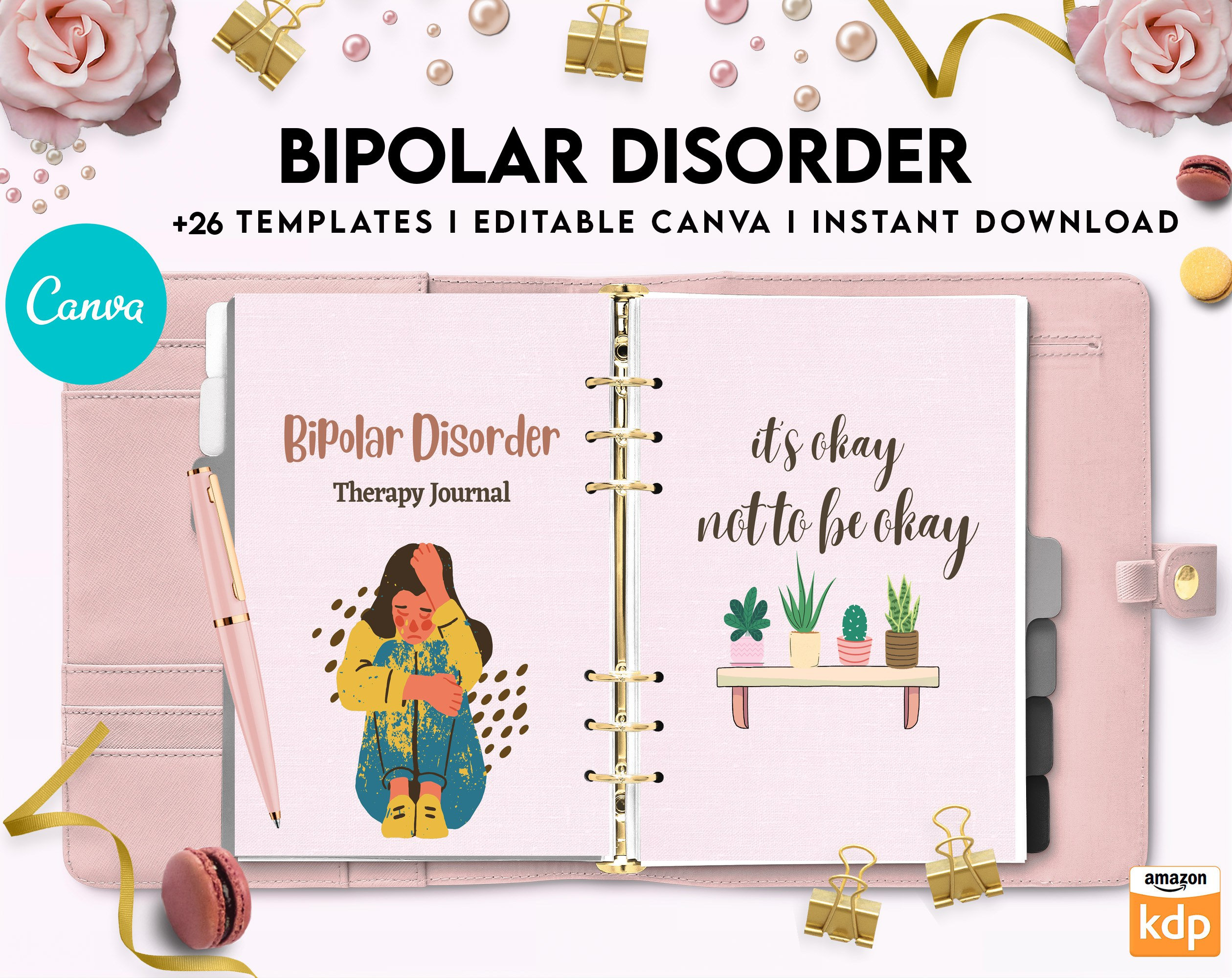Bipolar Disorder Therapy Journal: Mental Health Depression - Etsy