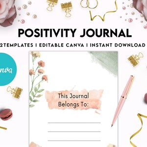 Positivity Journal, Positive Mindset, Happiness Journal - Etsy