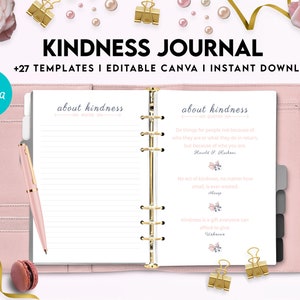 Kindness Journal, Act of Kindness, Therapy Journal , Self Discovery ...