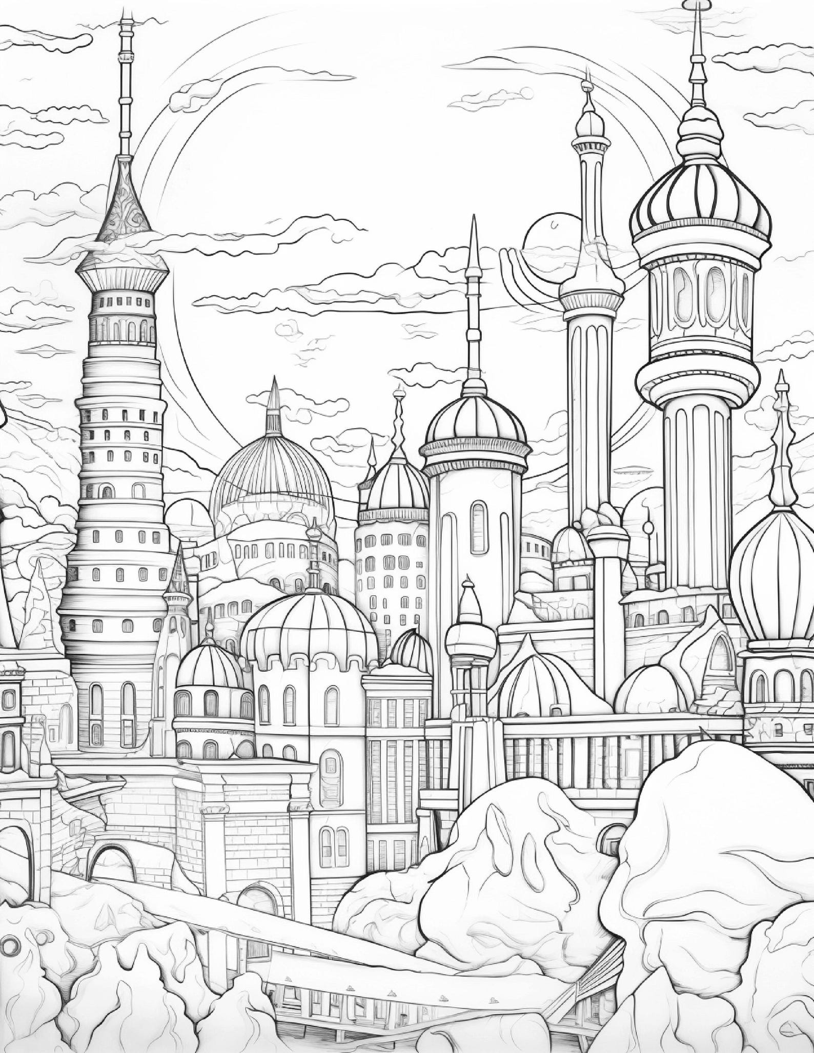 World of Wonders Coloring Book for Adults 260 Pages, Cozy Stress Relief ...