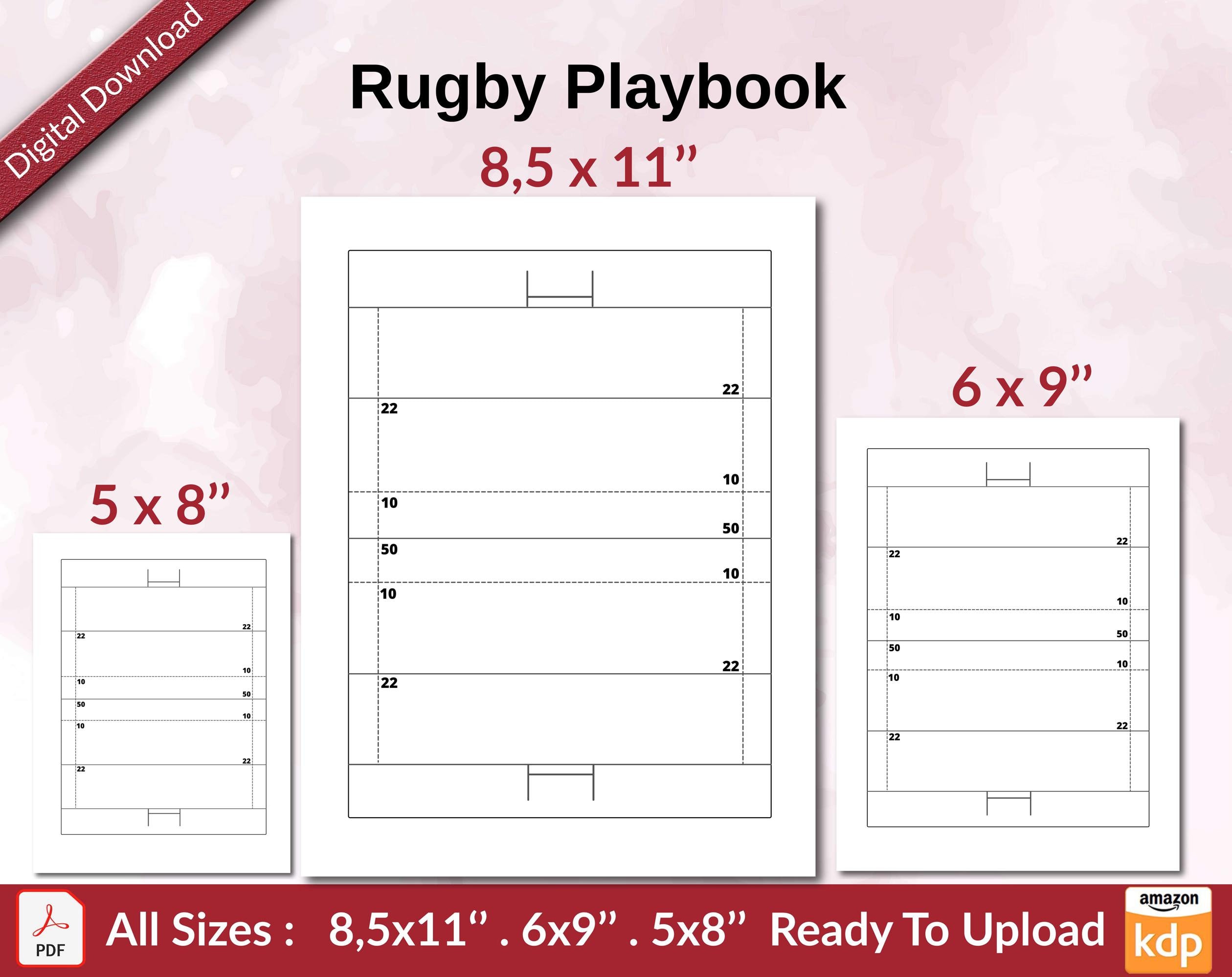 Rugby Playbook 120 Pages Ready to Upload PDF Used as Low Content ...