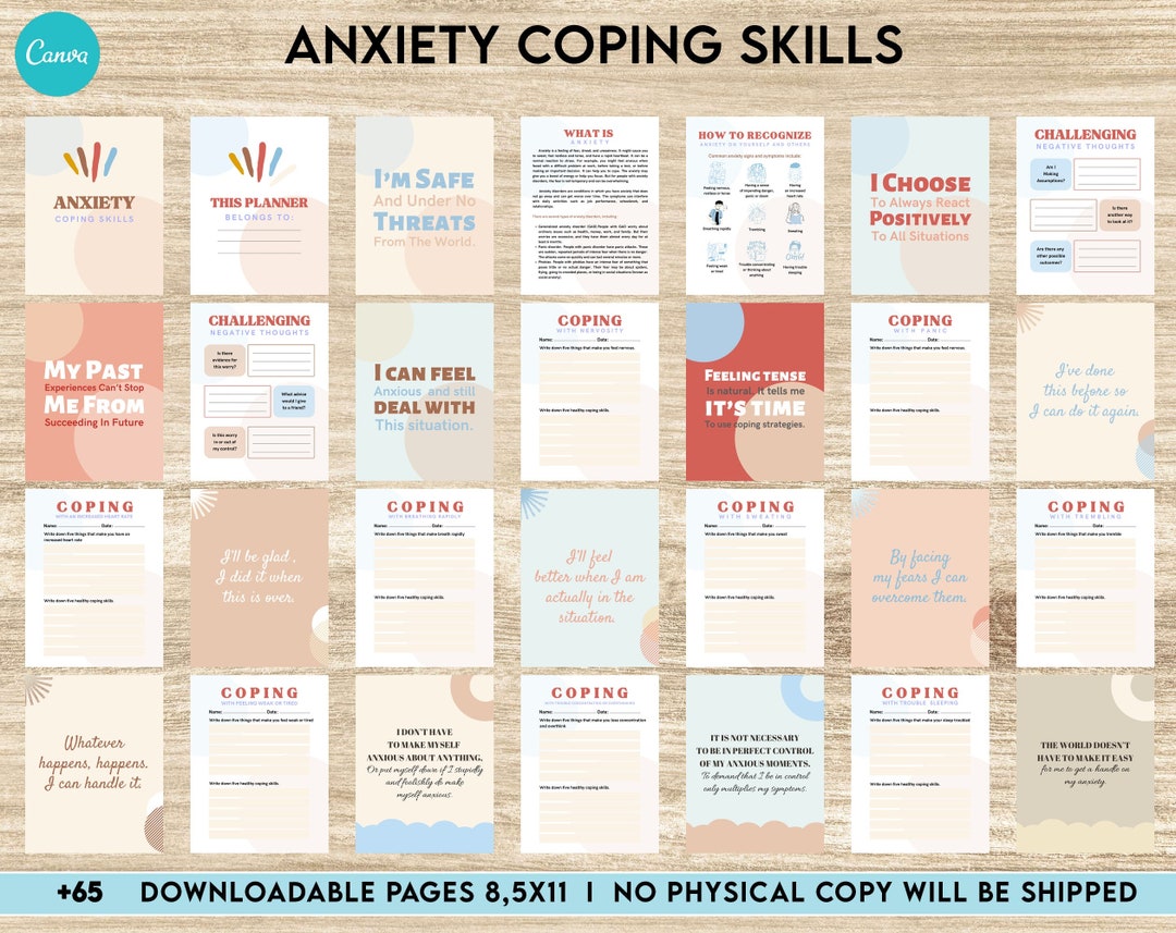 Anxiety Coping Skills, Anxiety Therapy Journal, Self Care Journal ...