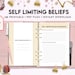 Self Limiting Beliefs, Boundaries, Self Esteem, Self Confidence Digital ...
