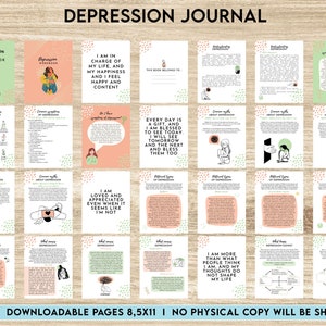 Depression Journal, Therapy Journal, Mental Health Journal, Anxiety ...