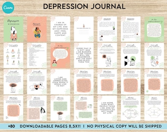 Bipolar Disorder Therapy Journal: Mental Health Depression - Etsy
