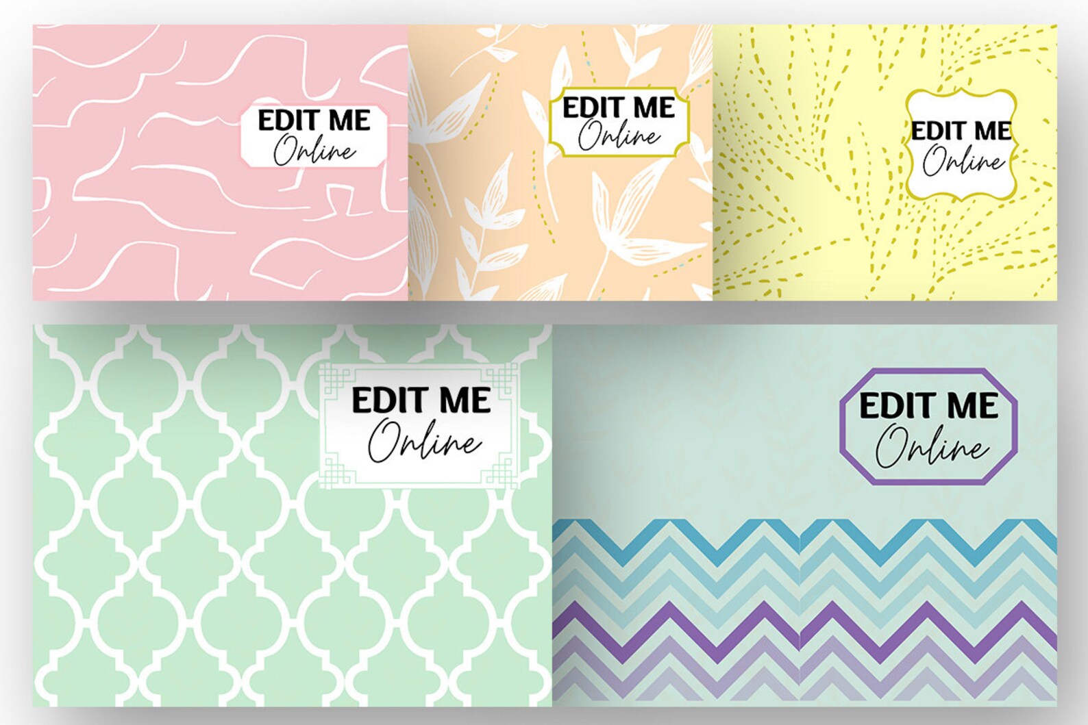 5 Covers Bundle Template Canva Editable for Notebook Journal - Etsy