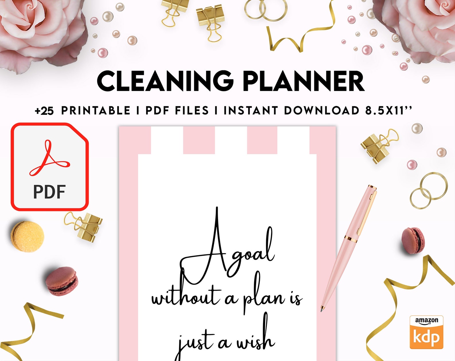 Cleaning Planner Daily Weekly Monthly Planner Cleaning - Etsy