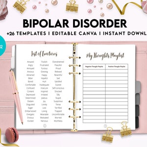 Bipolar Disorder Therapy Journal: Mental Health, Depression, Anxiety ...