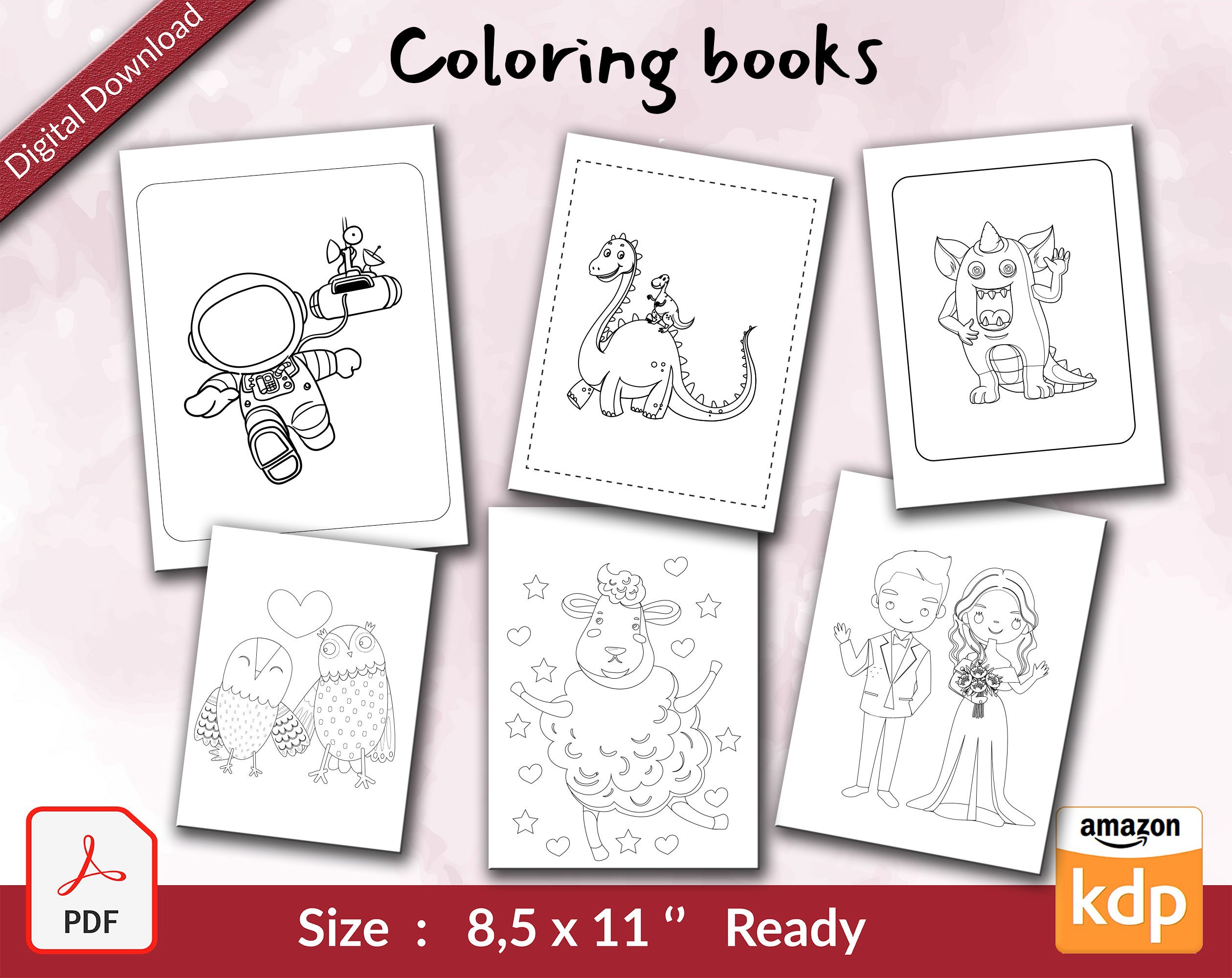 500 Unique Amazon KDP Interiors Bundle, Low Content Books Notebook ...