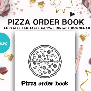 Canva Editable Pizza Order Book Commercial Use, Canva KDP Template - Etsy