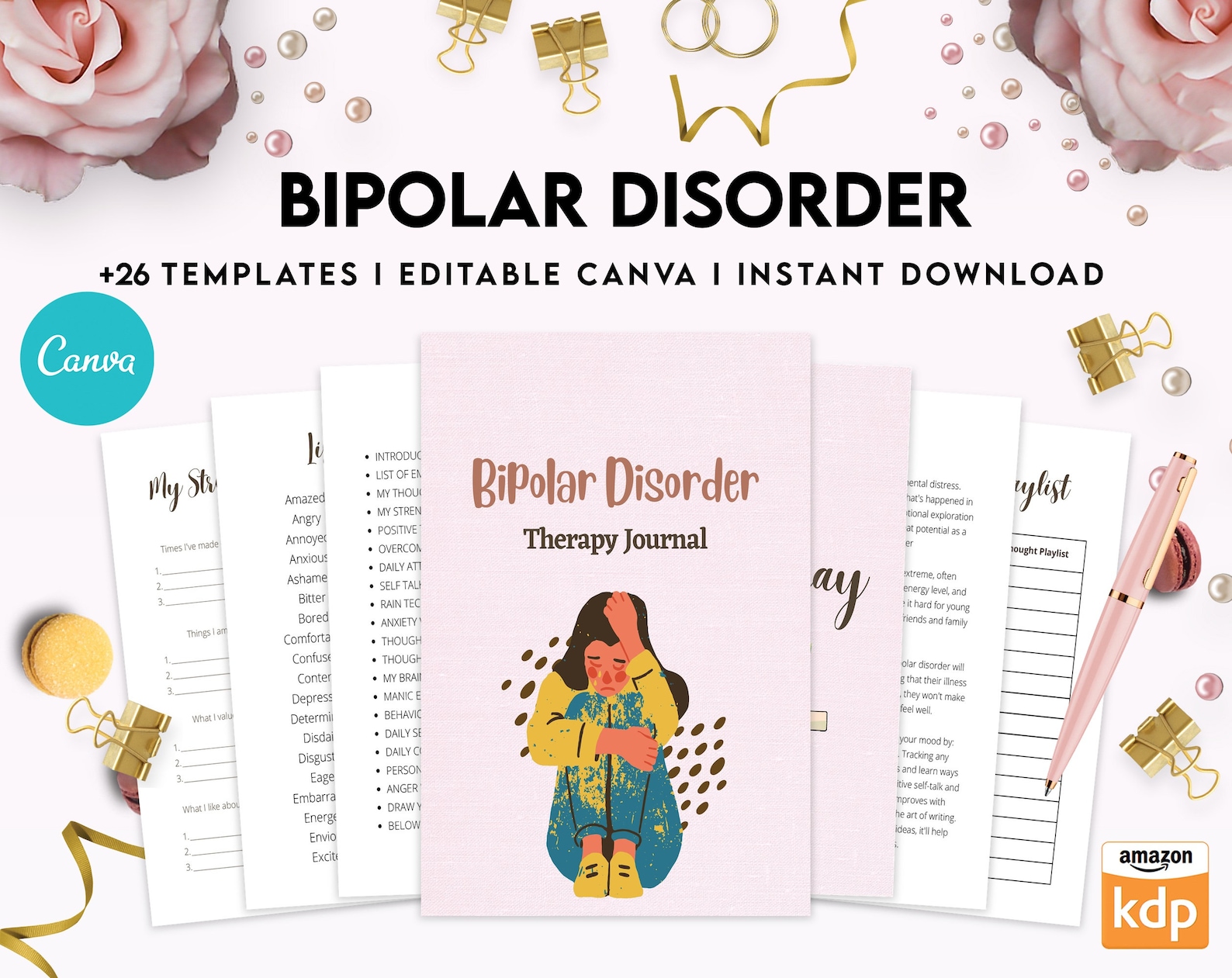 Bipolar Disorder Therapy Journal: Mental Health, Depression, Anxiety ...