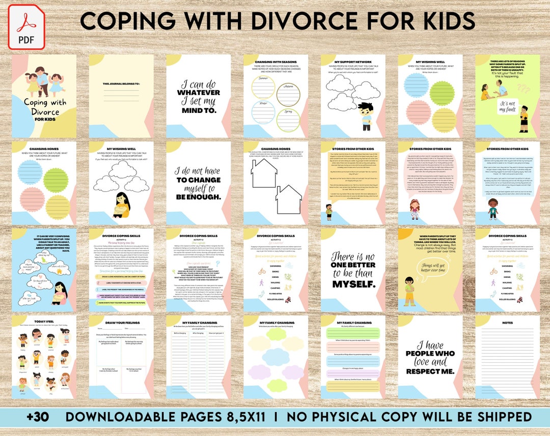Coping With Divorce for Kids, Kids Therapy, Coping Skills, Divorce Kids ...