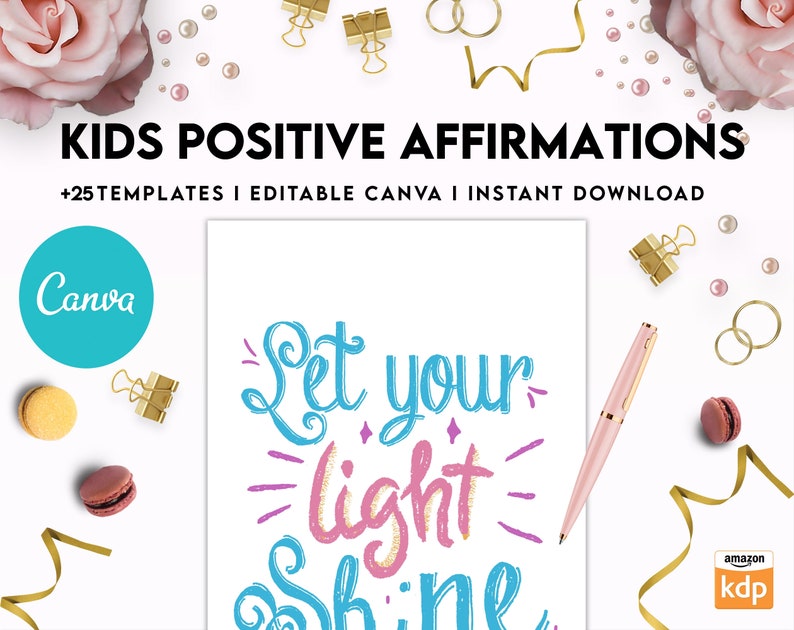 Kids Positive Affirmations Kids Self Confidence Kids - Etsy