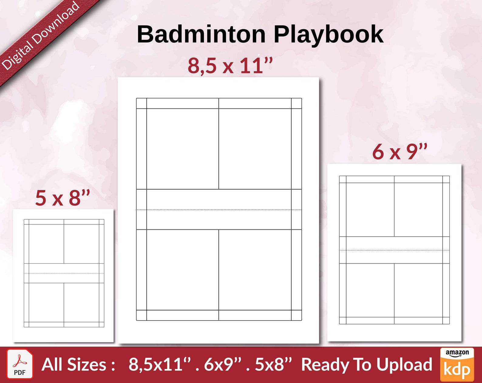 Badminton Playbook 120 Pages Ready to Upload PDF Used as Low - Etsy