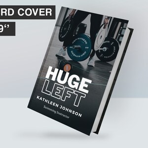 Fitness Bodybuilding Hardcover Template Canva Editable for Notebook ...