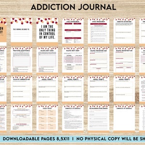 Addiction Journal, Addiction Recovery Therapy Journal, Self Care ...