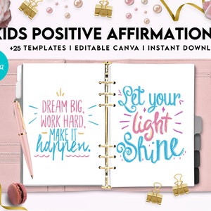 Kids Positive Affirmations, Kids Self Confidence, Kids Motivation, Kids ...