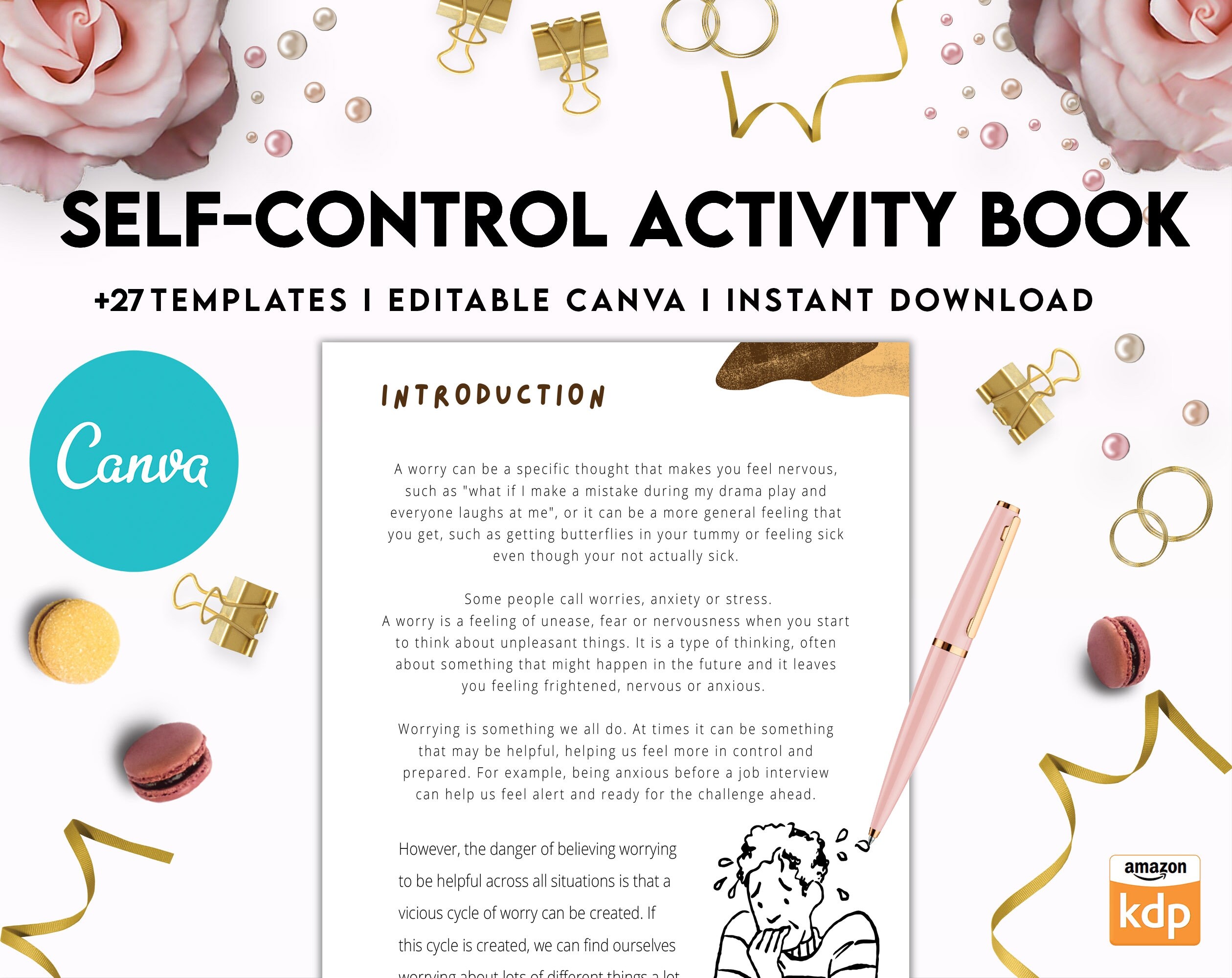 Self-control Interactive Worksheet Journal Inserts Planner - Etsy