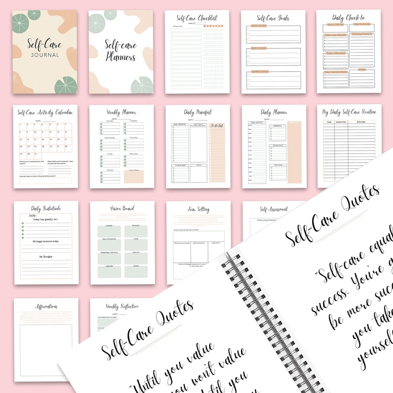 Self-care Self Love Wellness Guided Journal With Prompts 63 - Etsy