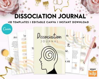 Printable Dissociation Journal, Dissociative Disorders, Trauma Therapy ...