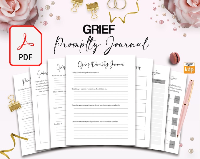 Grief Journal Printable | Bereavement Therapy | Grief and Loss | Memory ...
