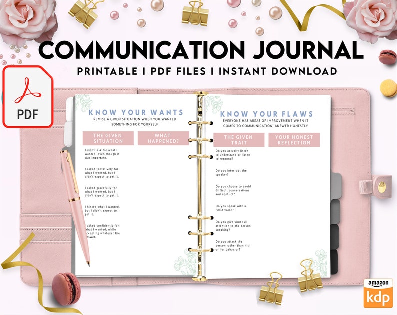 Communication Journal DBT Interpersonal Effectiveness Mental - Etsy