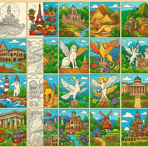 World of Wonders Coloring Book for Adults 260 Pages, Cozy Stress Relief ...