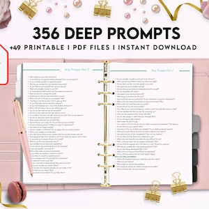 365 Prompts Journal, Mental Health Journal, Self Care Journal, Writing ...