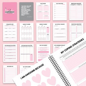 Self-confidence Self-esteem Self-care Wellness Self-love Prompts Guided ...