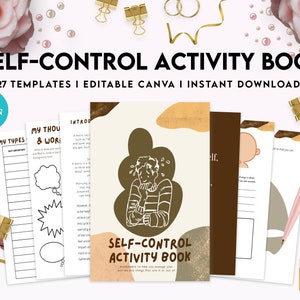 Self-control Interactive Worksheet Journal Inserts Planner Notebook ...
