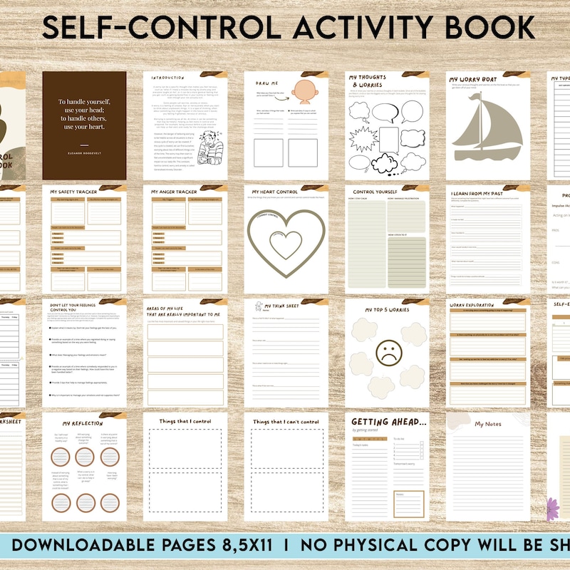 Impulse Control Worksheet - Etsy