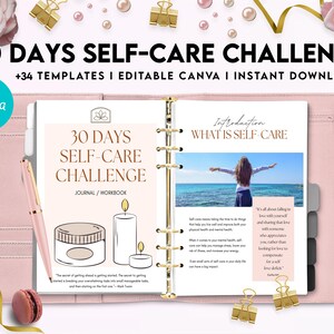 30 Day Self-care Challenge, Self Care Journal, Self Care Planner ...