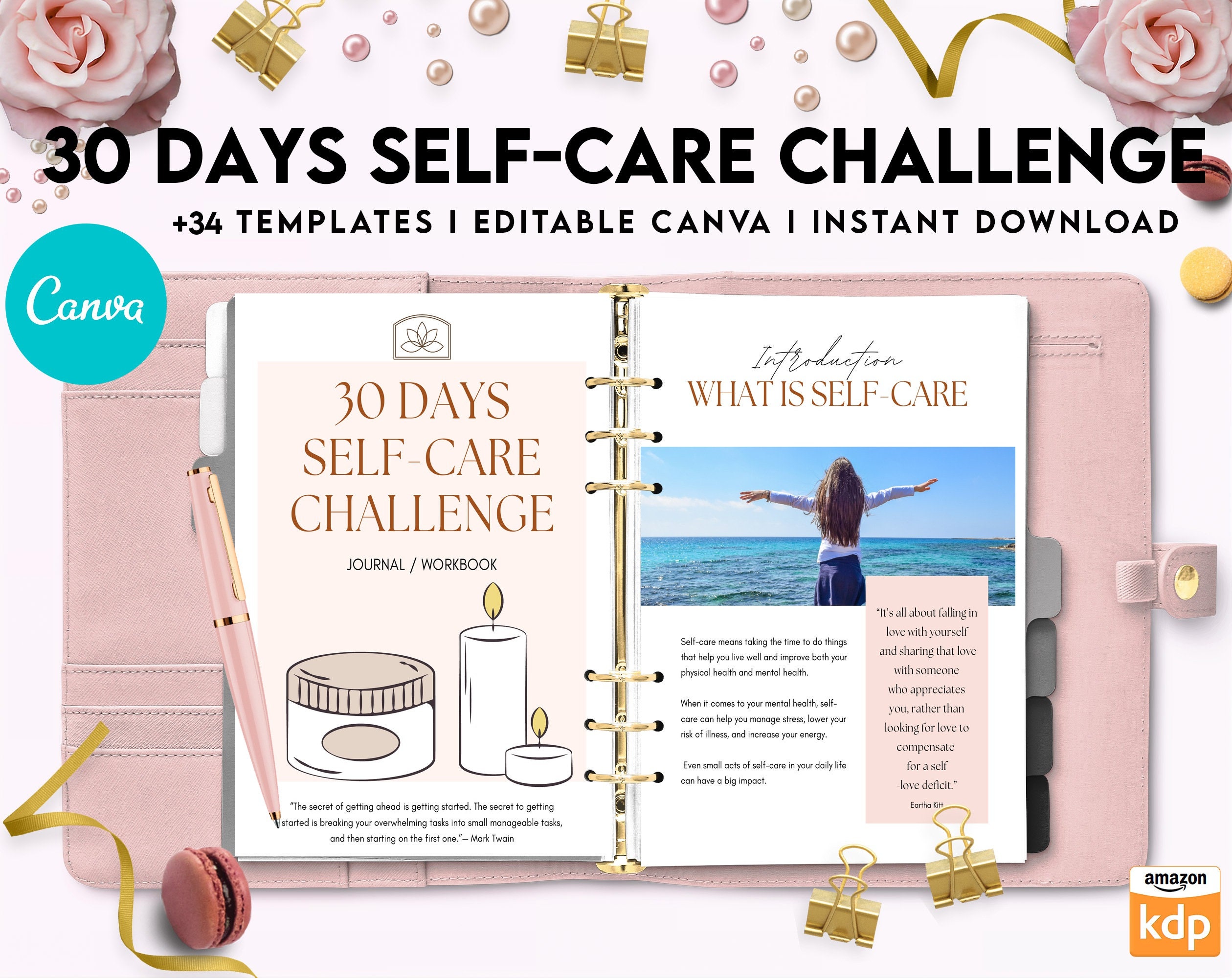 30 Day Self-care Challenge Self Care Journal Self Care - Etsy