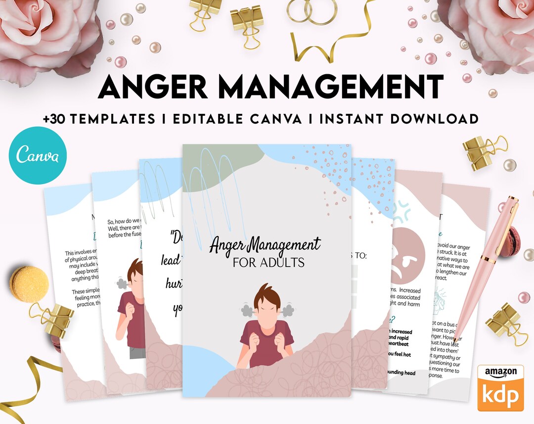 Anger Management for Adults, Therapy Journal , Mental Health, Self Care ...