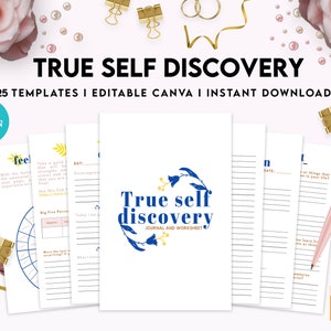 True Self Discovery, Self Esteem, Self Love Journal , Self Care Journal ...