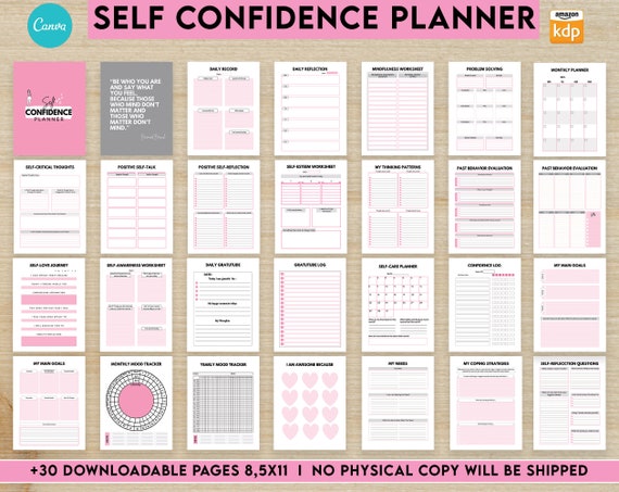 Self-confidence & Self-esteem Guided Journal With Prompts 34 - Etsy