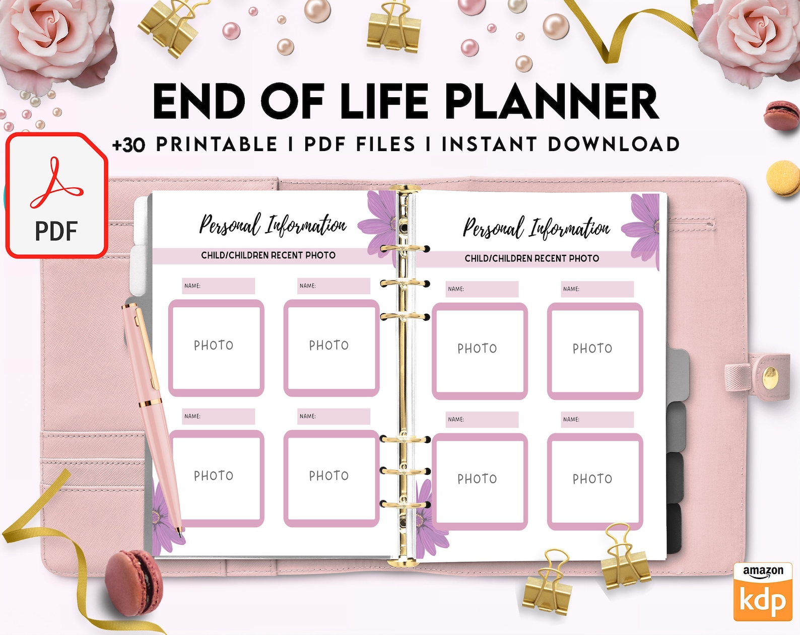 End of Life Planner Final Wishes Planner, Emergency Binder Printable ...