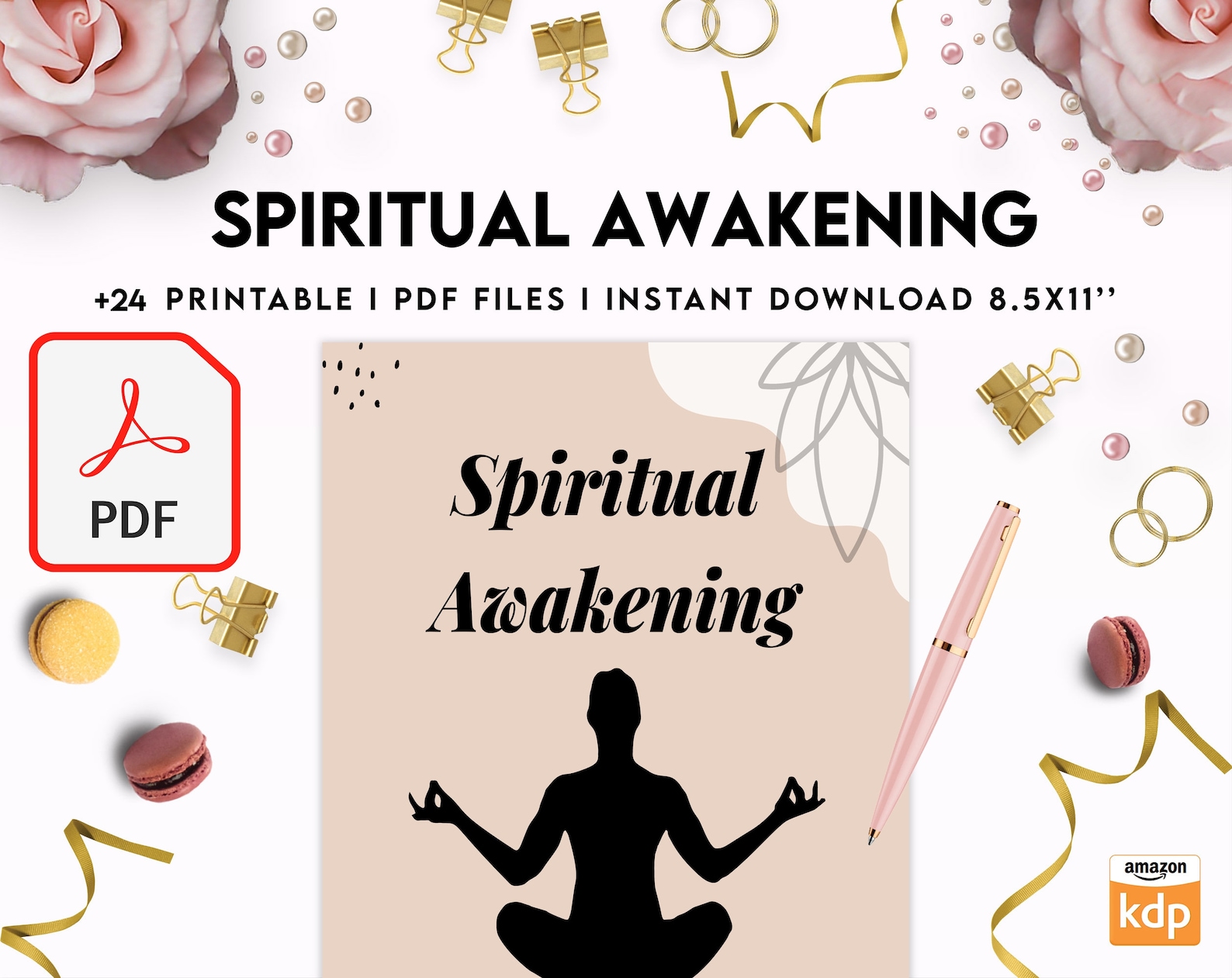 Printable Spiritual Awakening Workbook, Meditation Journal, Self ...