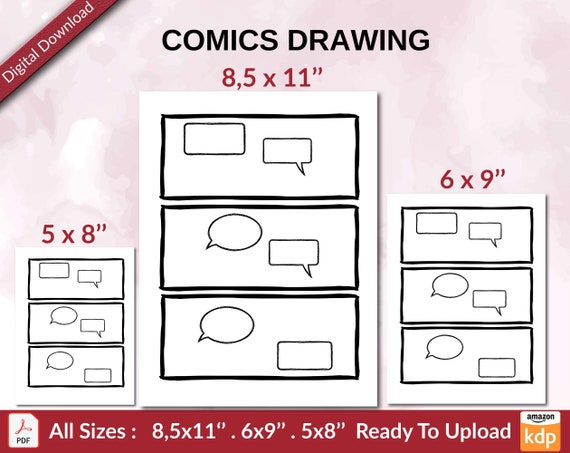 COMICS Drawing 120 Pages Ready to Upload PDF Used as Low | Etsy