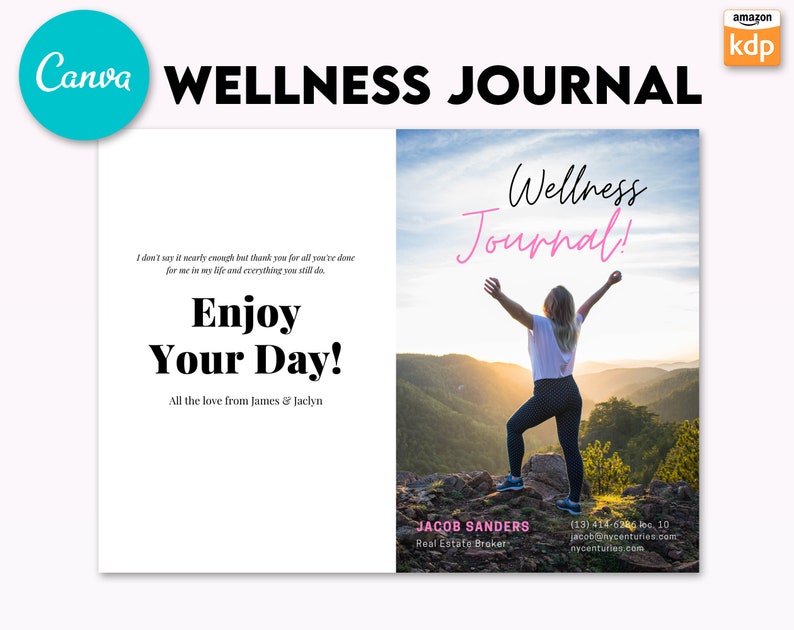 12 Canva Notebook Journal Covers Editable Templates for Book - Etsy