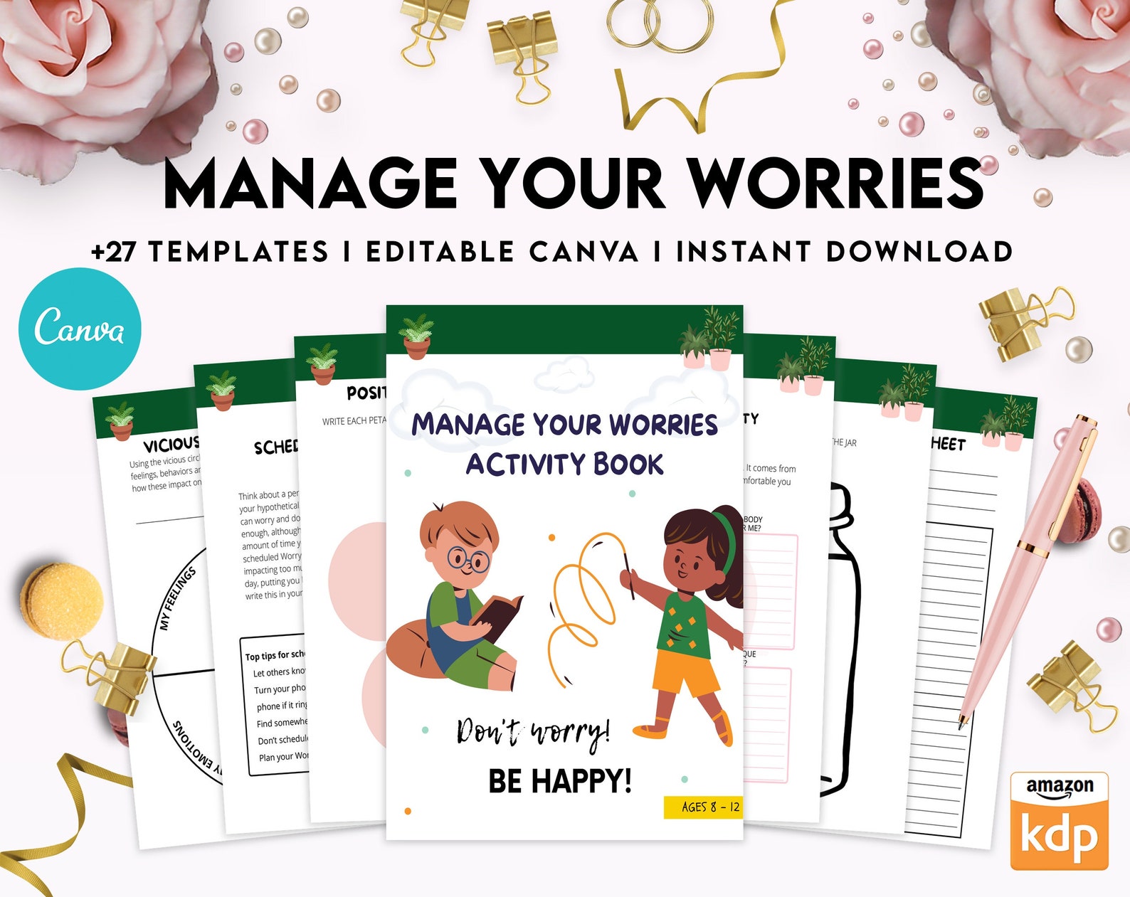 CBT Activities for Kids Ages 8-12 CBT Worksheets, Anxiety Relief ...