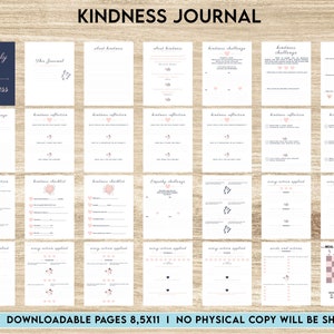 Kindness Journal, Act of Kindness, Therapy Journal , Self Discovery ...