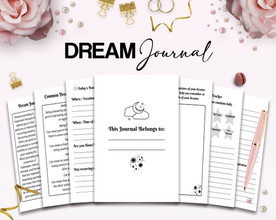 Dream Journal 7 Editable Canva Templates for Journal Canva - Etsy