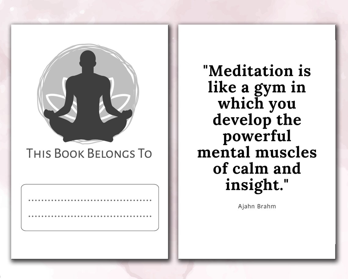Meditation Yoga Journal 120 Pages Ready to Upload PDF Commercial Use ...