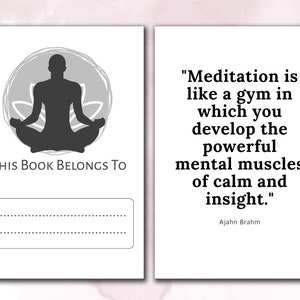 Meditation Yoga Journal 120 Pages Ready to Upload PDF Commercial Use ...