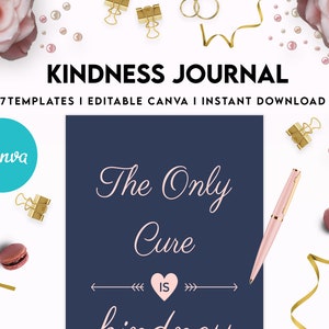 Kindness Journal, Act of Kindness, Therapy Journal , Self Discovery ...
